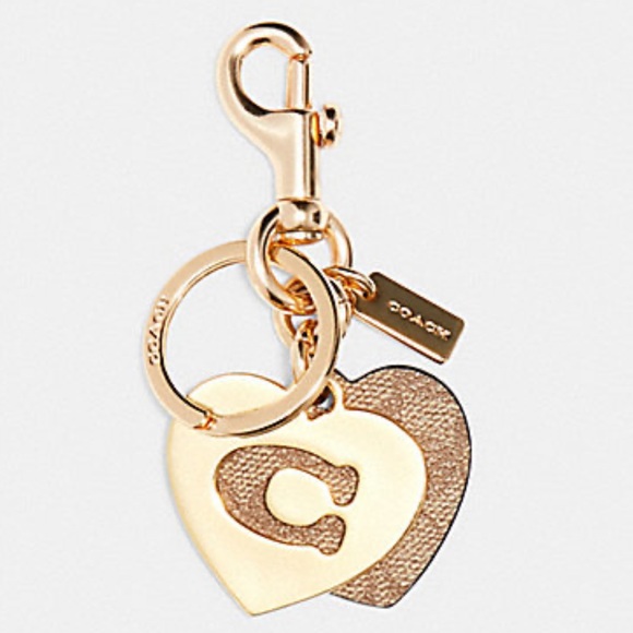 Coach | Accessories | Nwt Coach Signature Hearts Key Ring | Poshmark
